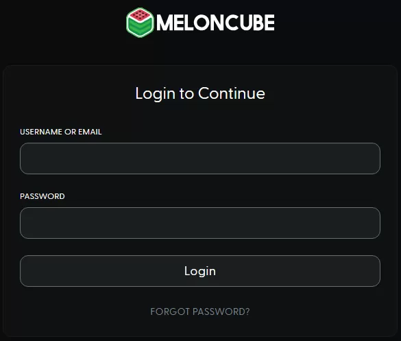 How To Log in to the Games Panel – MelonCube